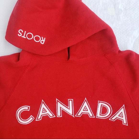 Roots | Tops | Roots Canada Bright Red White Pullover Hoodie | Poshmark